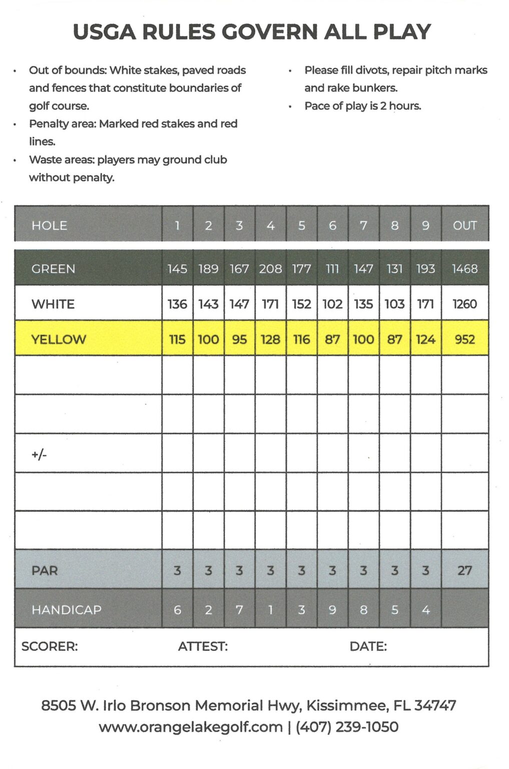 Legends Walk | Night Golf & Par-3 Walking Course